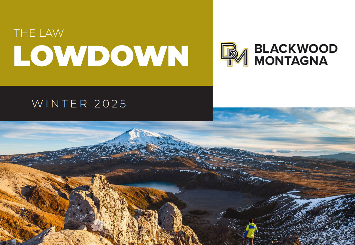 The Law Lowdown – WINTER 2025 - Blackwood Montagna